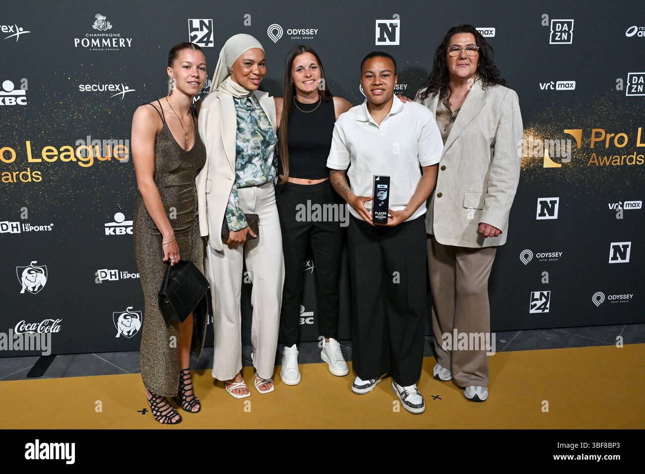 Lyndsey Van Belle , Shari Van Belle , Mariam Toloba pictured during the ...