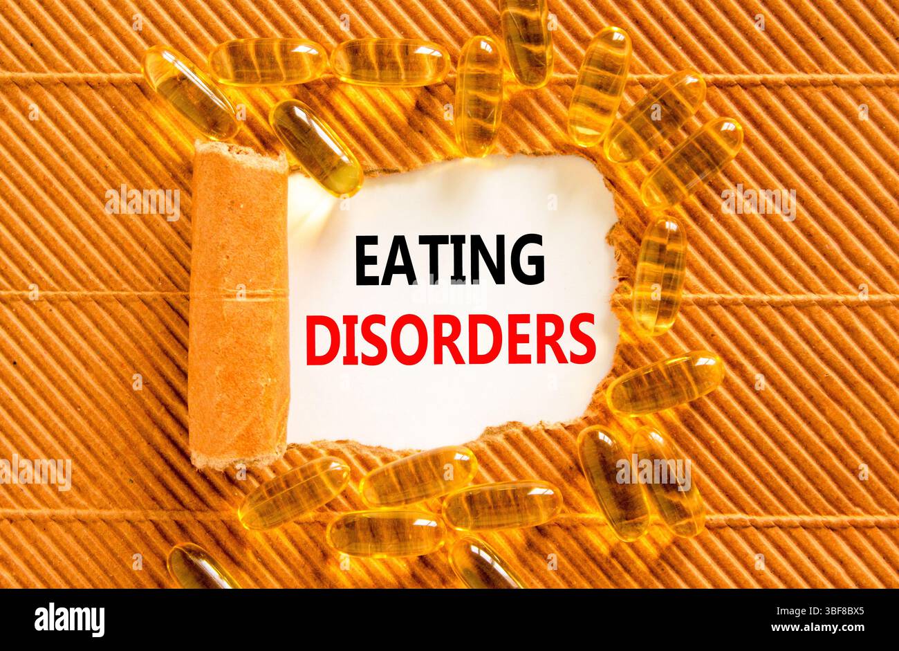 Eating disorders symbol. Concept words Eating disorders on beautiful ...