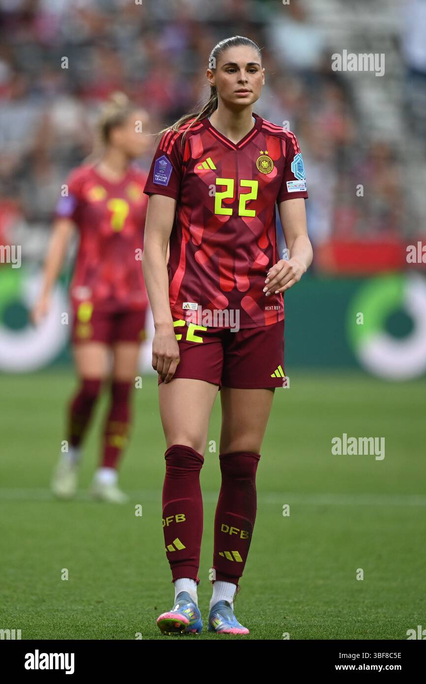 Jule BRAND (GER) full figure, whole figure, whole body, UEFA Women's ...