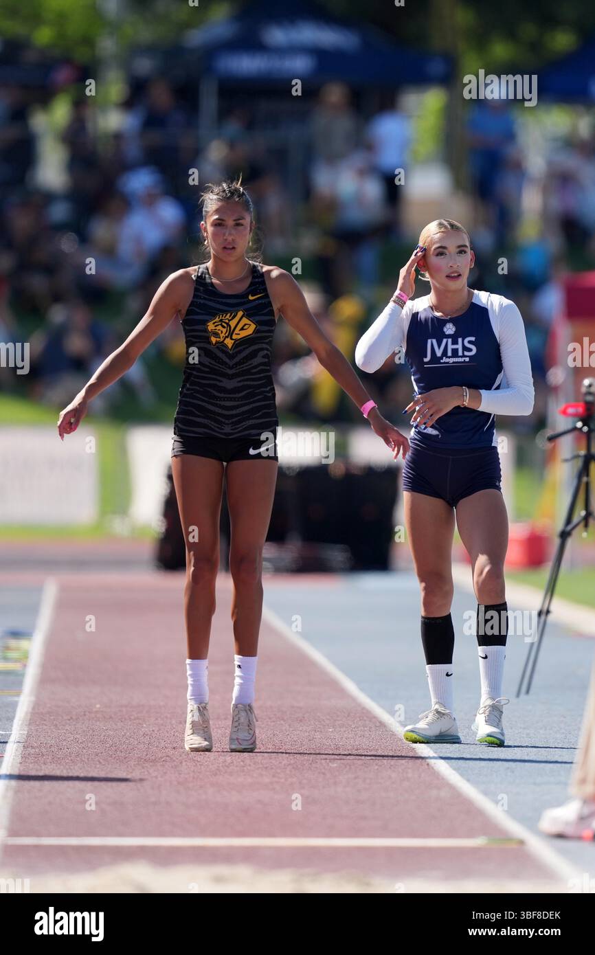 Fresno, United States. 30th May, 2025. Kalayah Olivera of San Luis ...