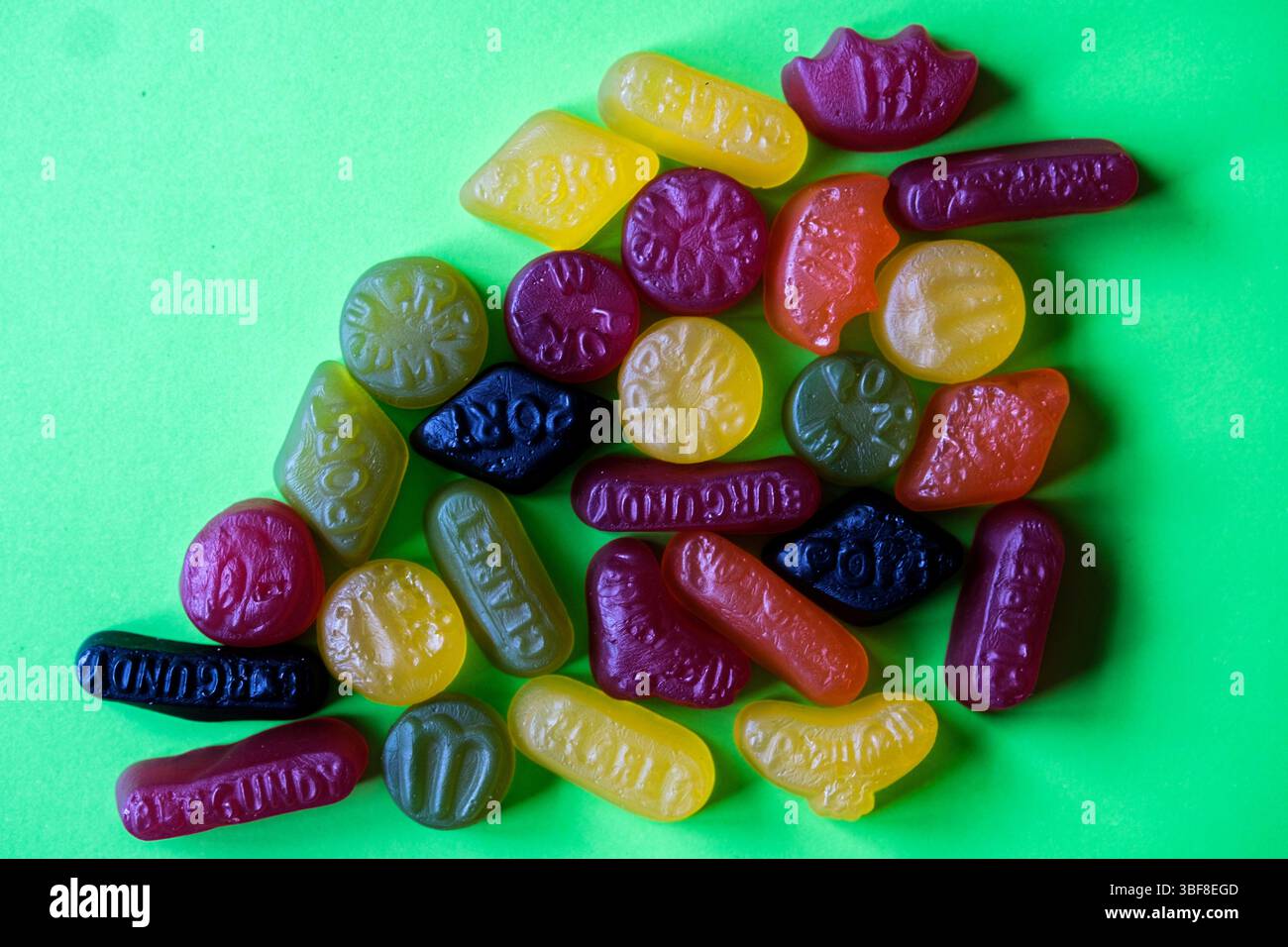 London UK, May 31 2025, Selection Of Traditional Classic Wine Gums ...