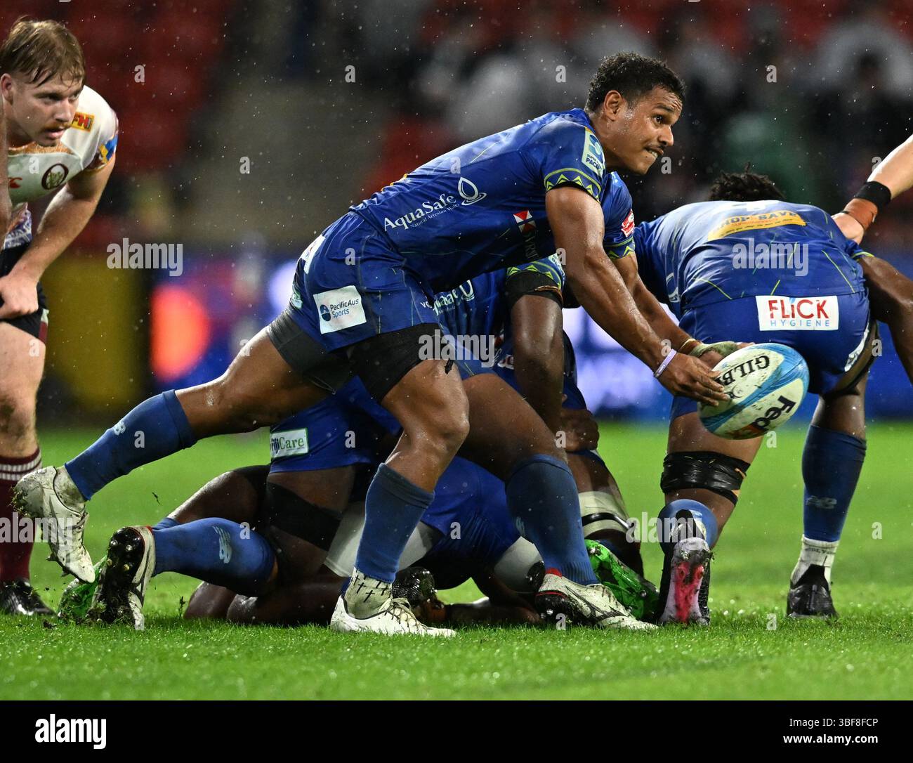 Brisbane, Australia. 31st May, 2025. Philip Baselala of the Fijian Drua ...