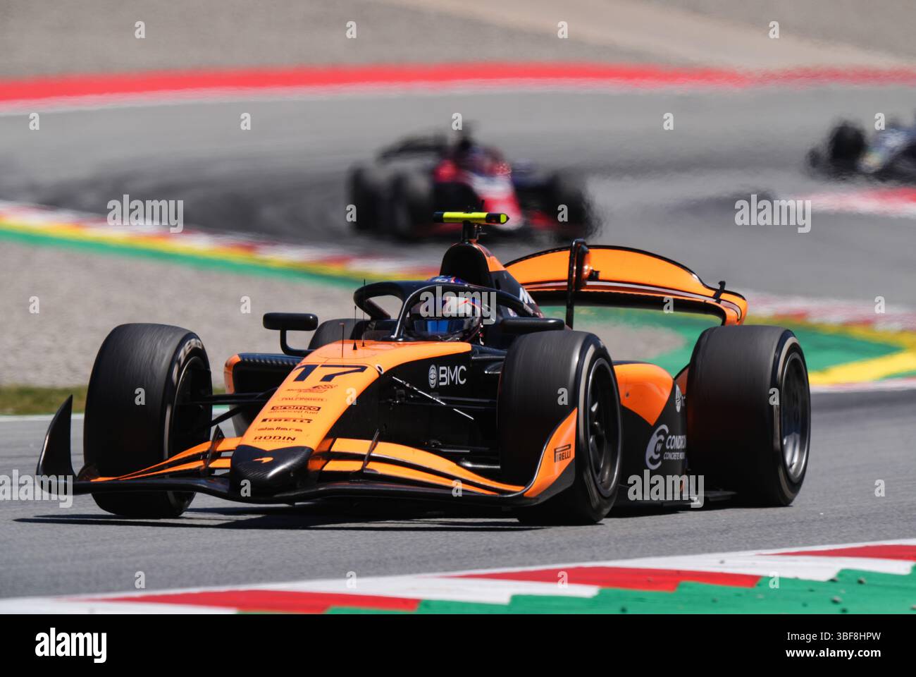 Rodin Motorsport's Alex Dunne during the F2 race at the Circuit de ...