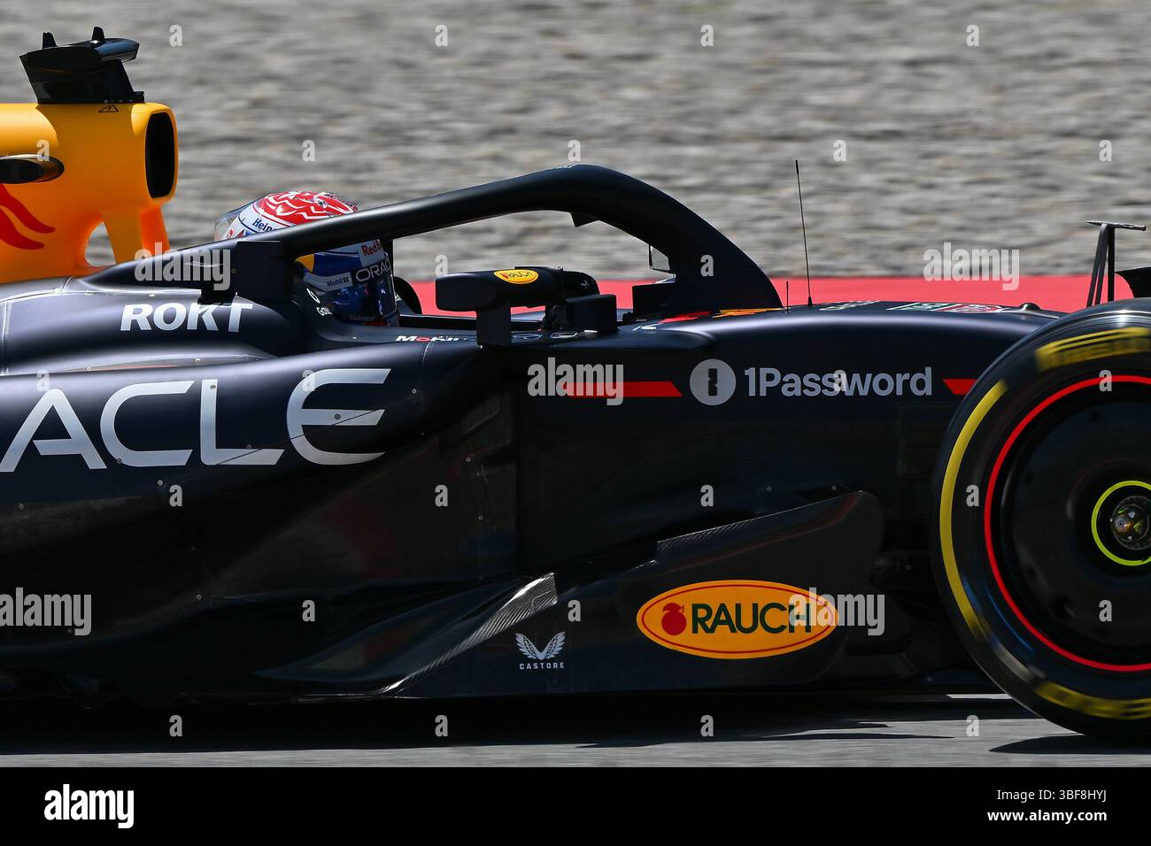 BARCELONA, SPAIN - MAY 31: Max Verstappen of the Netherlands driving ...