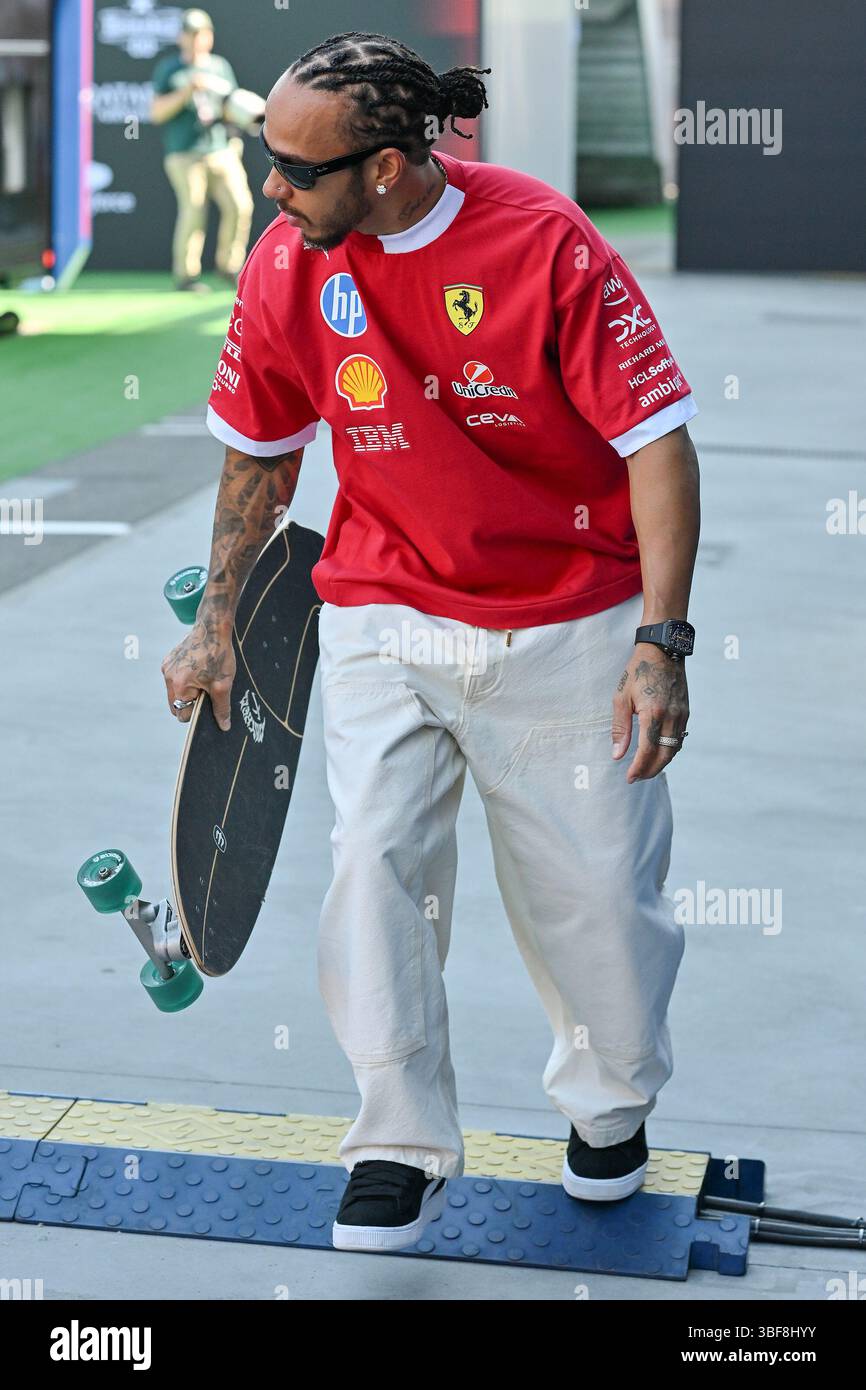 BARCELONA, SPAIN - MAY 31: Lewis Hamilton of Great Britain and Scuderia ...