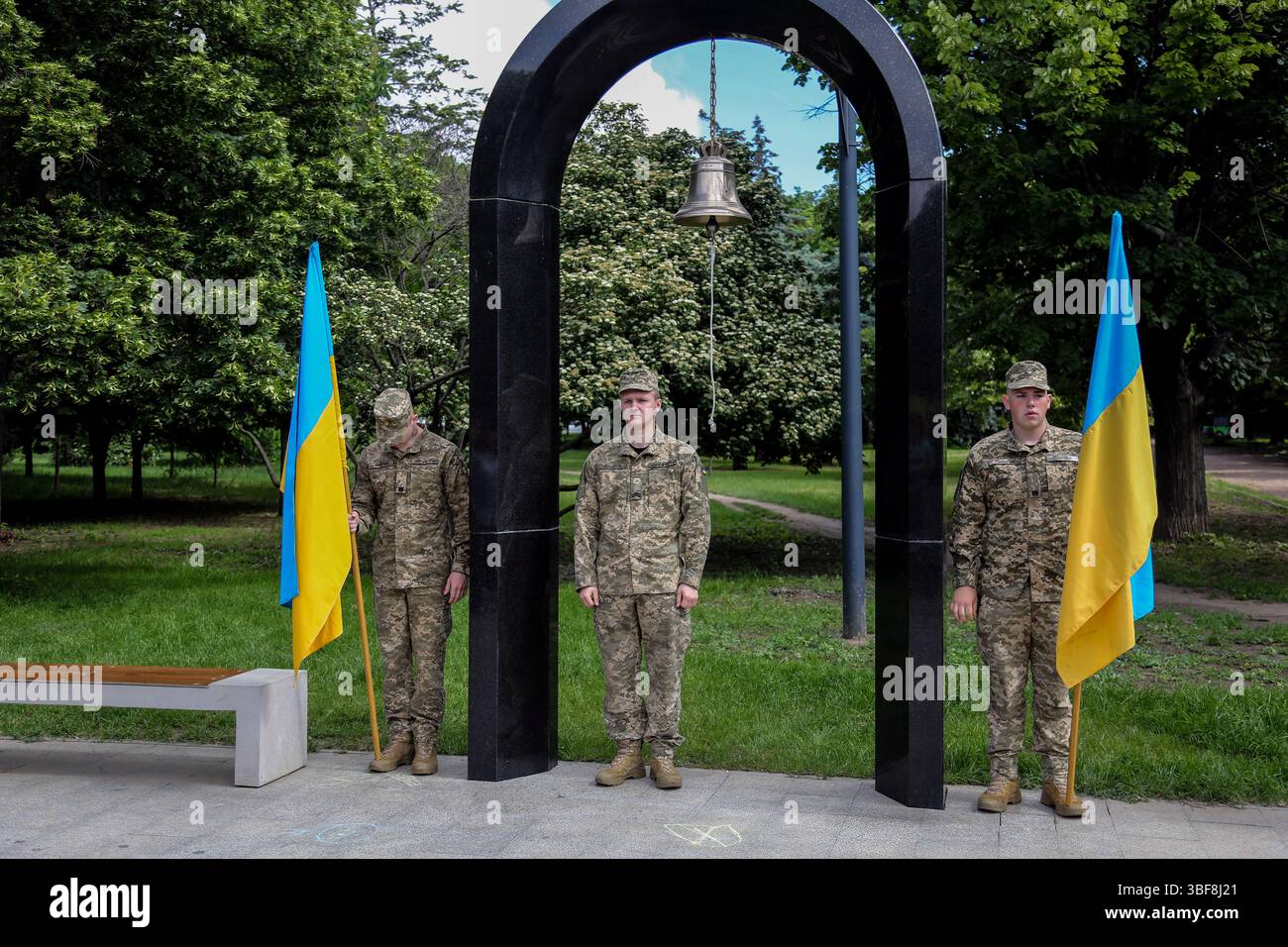 Odessa, Ukraine. 31st May, 2025. Cadets of the Military Academy hold ...