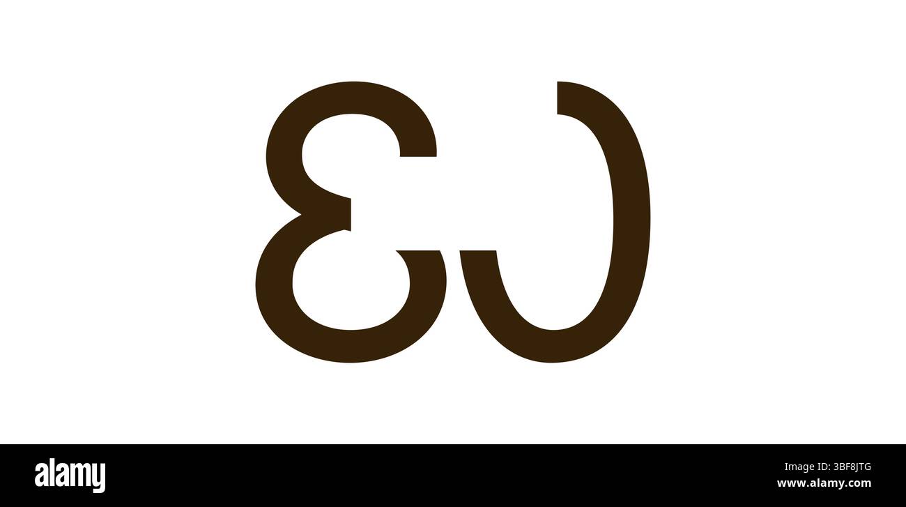 Minimalist Number 80 in Modern Cut-Out Style, Bold Abstract Typeface ...