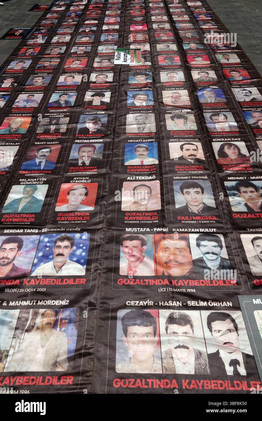 Diyarbakir, Turkey. 31st May, 2025. Photos of some missing persons used ...