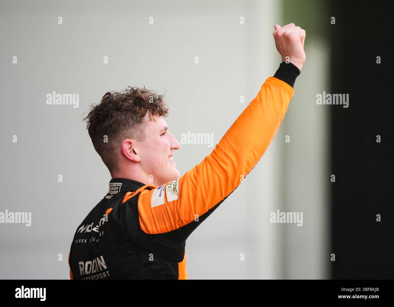 Rodin Motorsport's Alex Dunne after finished second in the F2 race at ...