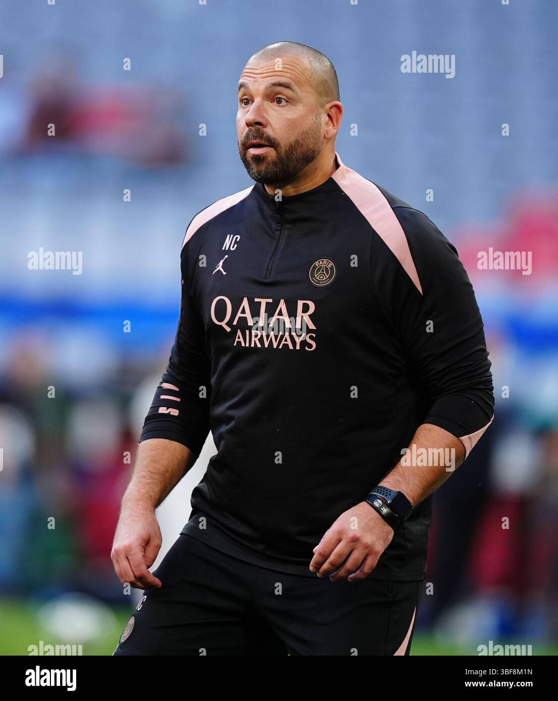 Nicolas Cousin during a training session at the Allianz Arena, Munich ...