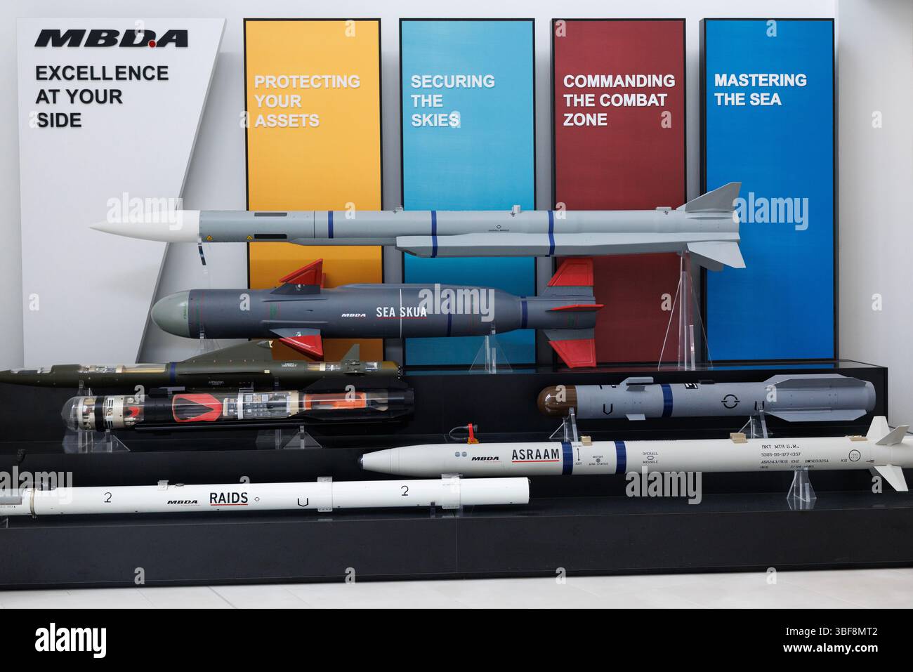 A missile display in a reception area at the MDBA Storm Shadow factory ...