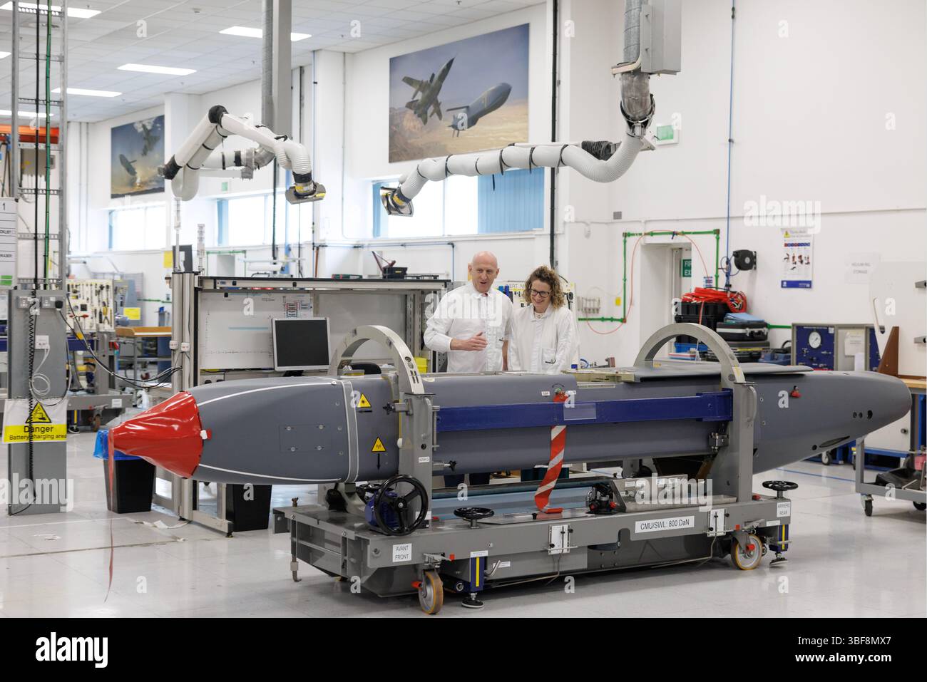 Louise Holmes, MBDA UK Deputy Managing Director shows Defence Secretary ...