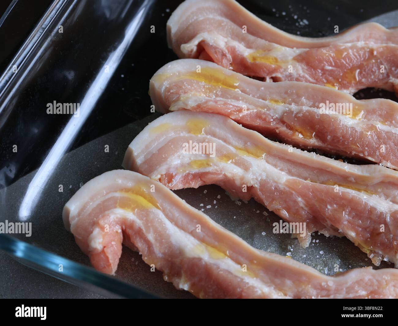 Pork belly meat Stock Photo - Alamy