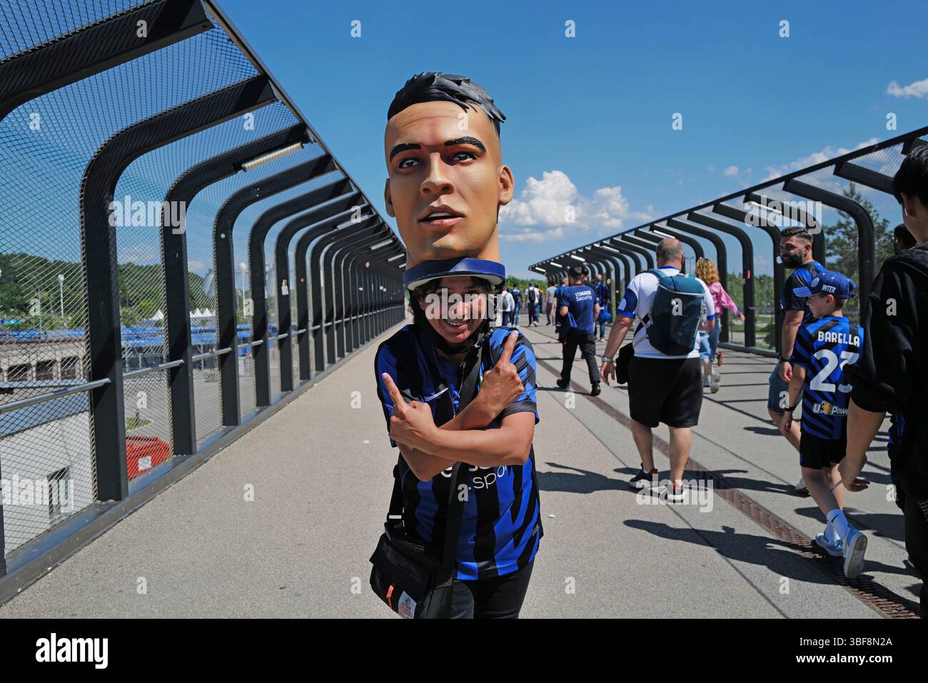 Munich, Germany. May 31, 2025. An Inter Milan fan from Columbia wearing ...