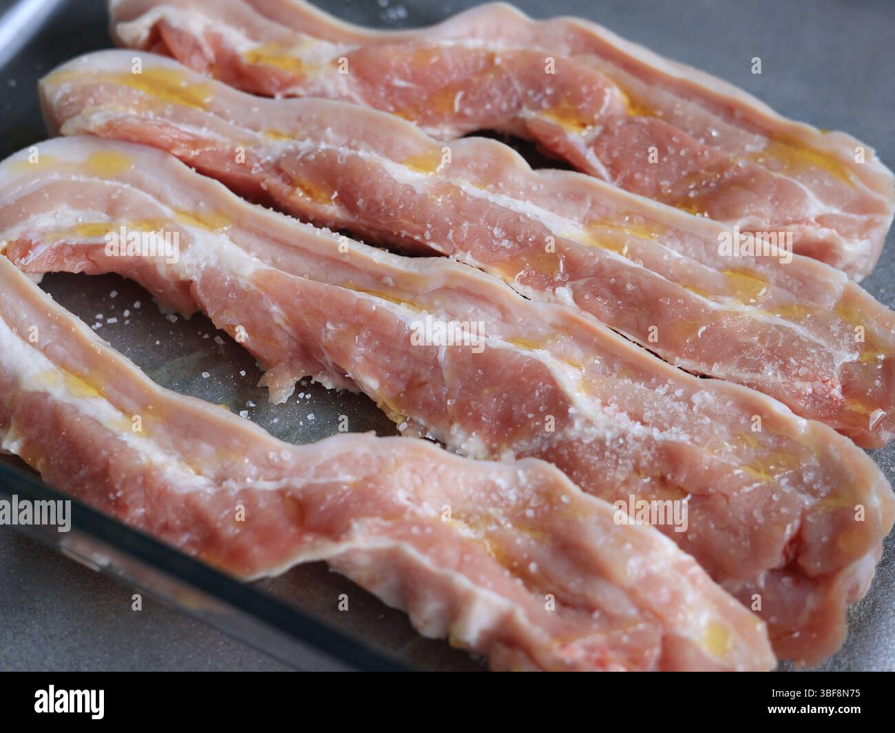 Pork belly meat Stock Photo - Alamy