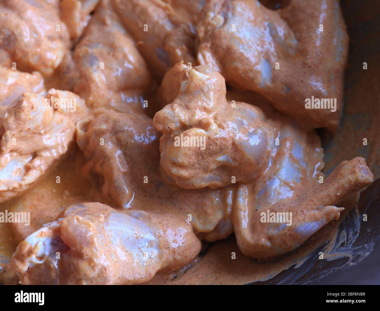 marinated chicken wings Stock Photo - Alamy