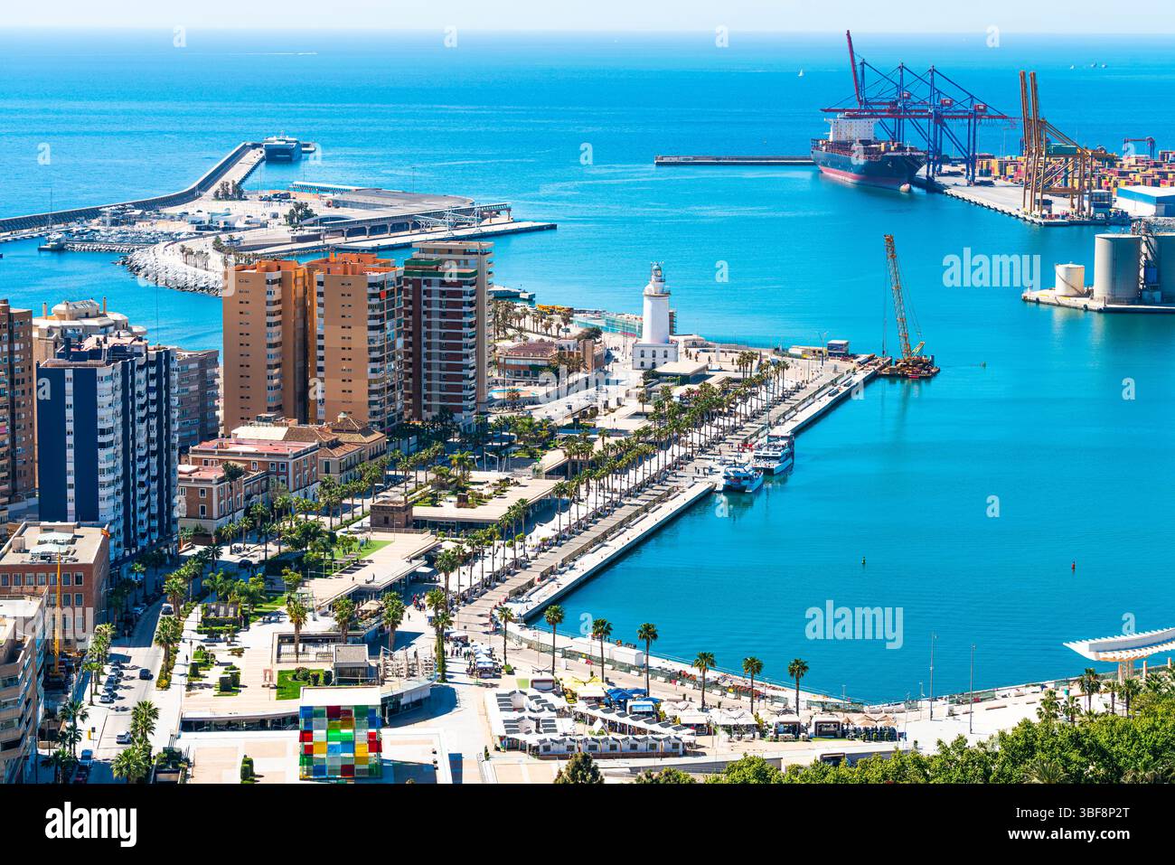 Malaga palm waterfront view hi-res stock photography and images - Alamy