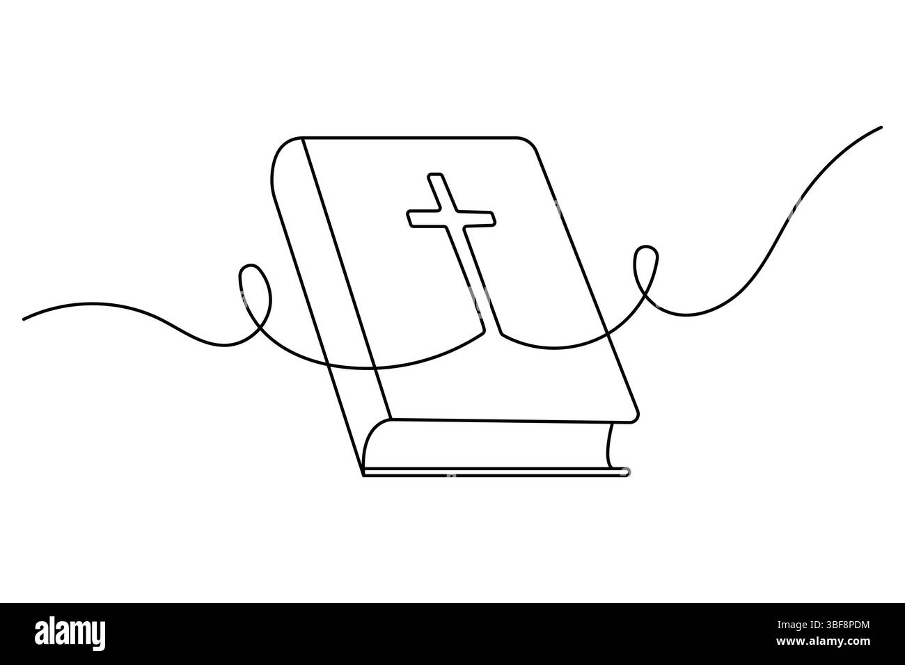 Minimalist Christian icon of three crosses outline Stock Vector Image ...