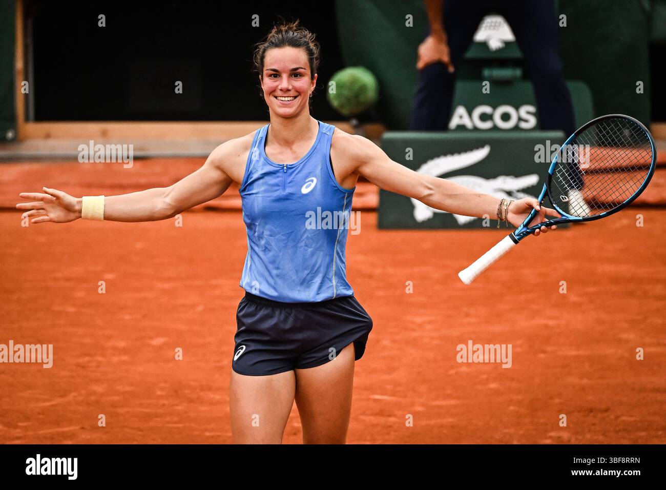 Lois BOISSON of France celebrates his victory during the seventh day of ...