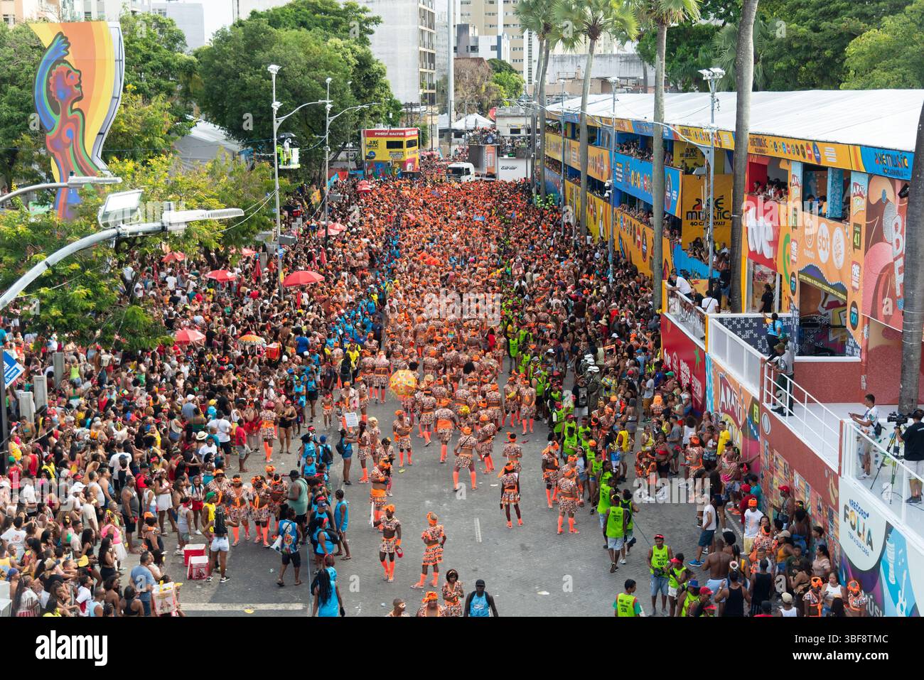 Salvador, Bahia, Brazil - March 01, 2025: Carnival block As Muquiranas ...