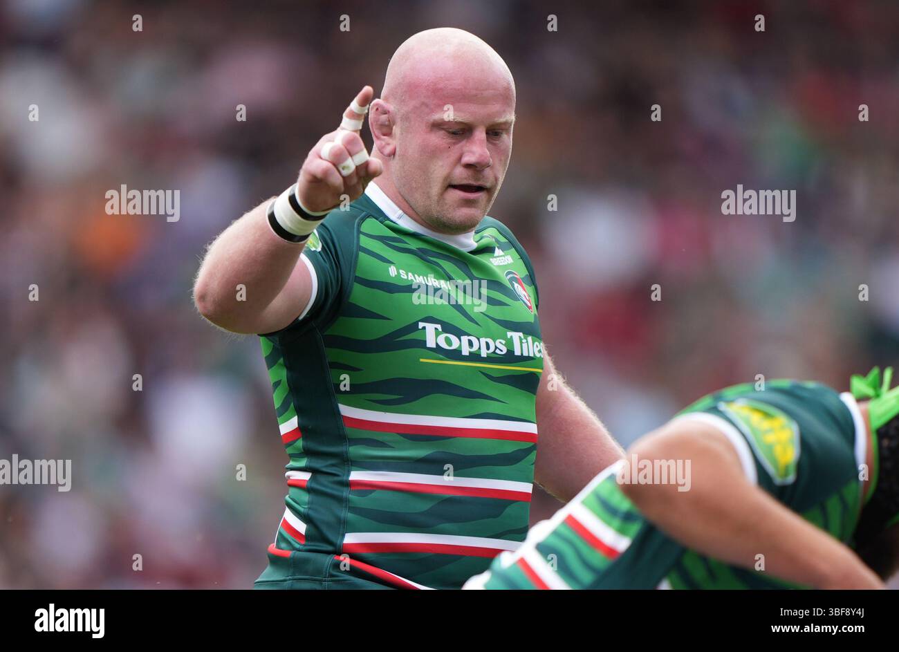 Leicester Tigers' Dan Cole during the Gallagher Premiership match at ...
