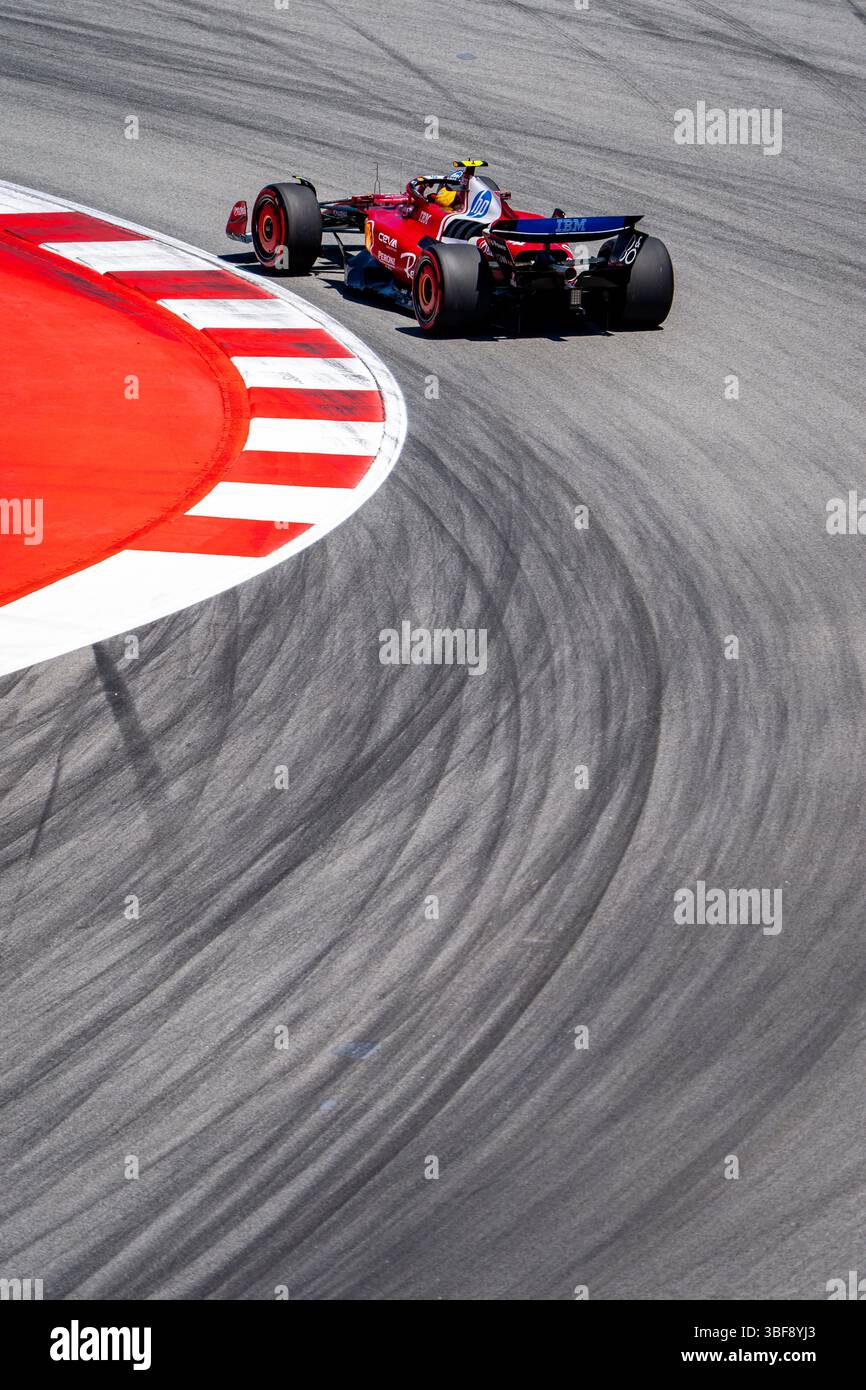 Scuderia Ferrari HP F1 Team's English driver Lewis Hamilton competes ...