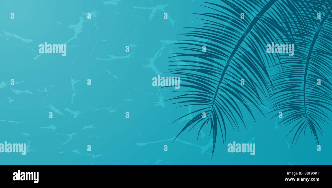 Blue wall background plant Stock Vector Images - Alamy