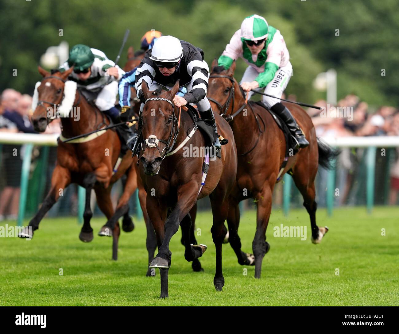 Oolong Poobong ridden by Connor Beasley coming home to win the Betfred ...