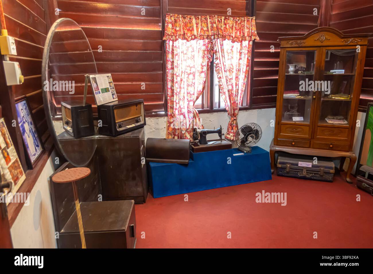 Living room interior, 19th-early 20th century, Chetti museum Melaka ...