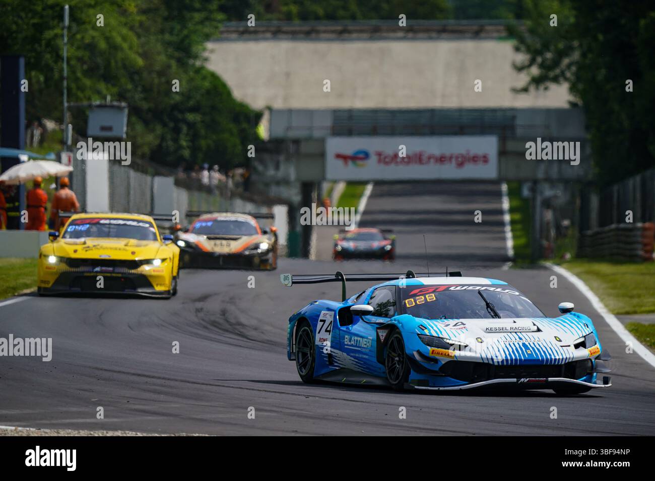 Dustin BLATTNER, Conrad LAURSEN and Dennis MARSCHALL driving the (#74 ...