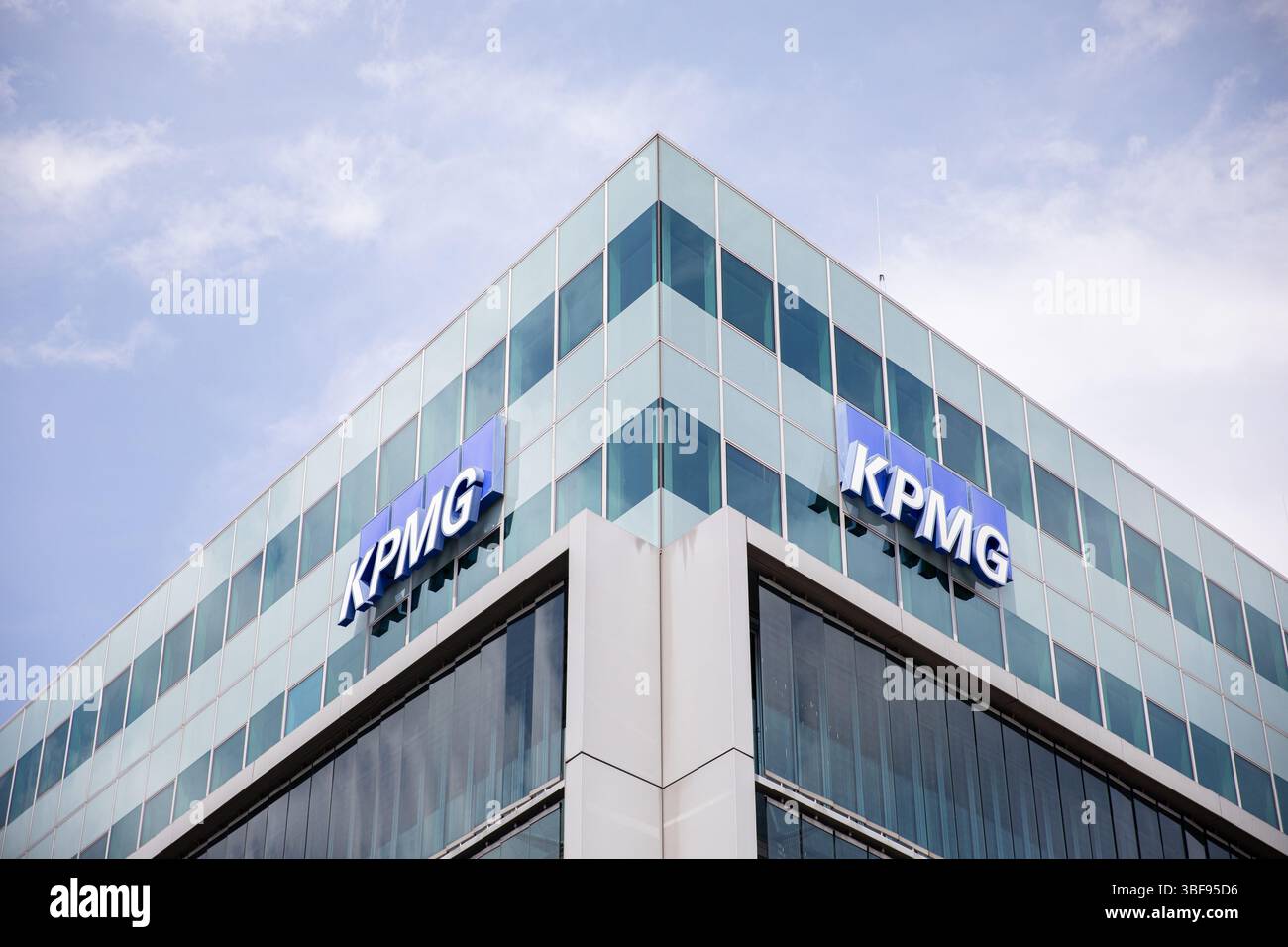 The KPMG building is seen on Schellingstraße in Berlin, Germany, on May 31, 2025. The global ...