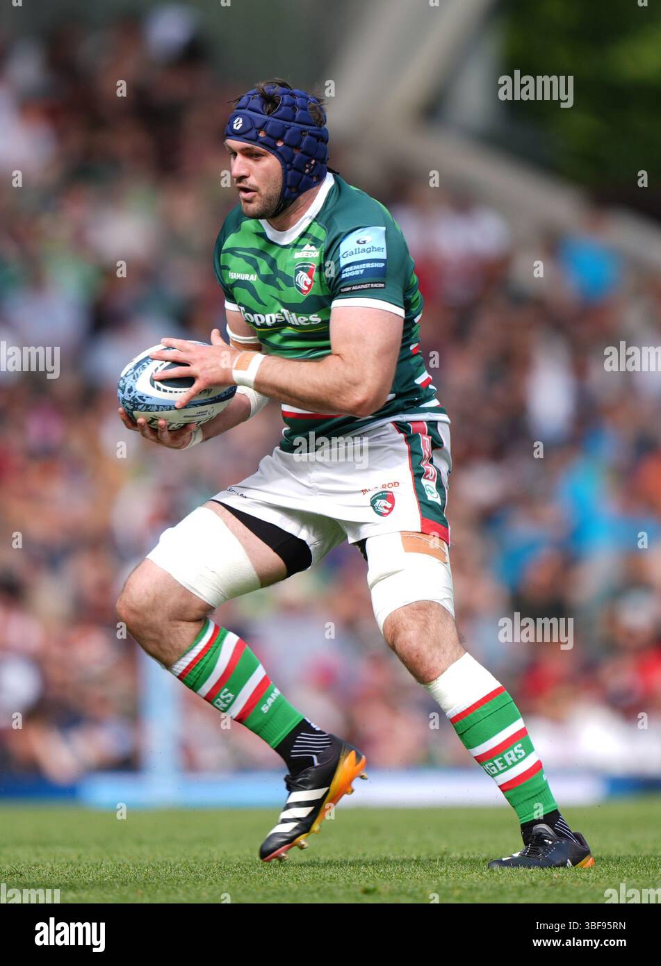 Leicester Tigers' Matt Rogerson during the Gallagher Premiership match ...