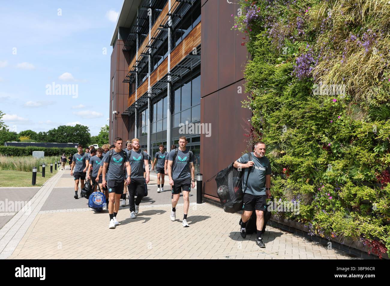 London, England, UK. 31st May, 2025. Bath Rugby arrive ahead of the ...
