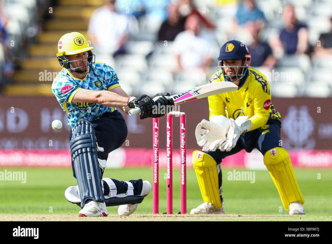 Birmingham, UK. 31st May, 2025. The delivery from #72, Nathan Sowter of ...