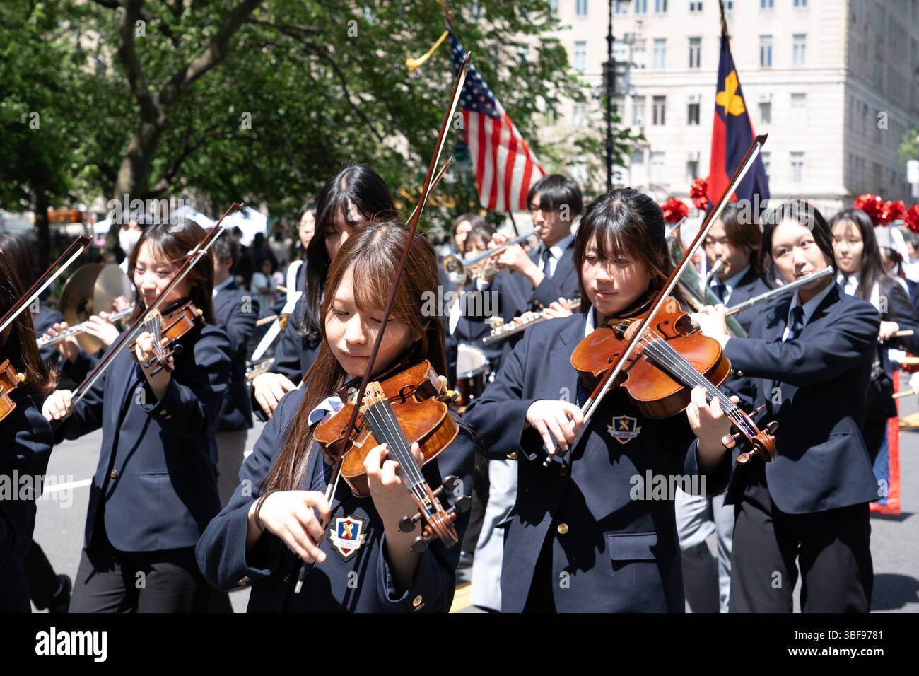 Japanese Day Parade on Central Park west in Manhattan, New York City ...