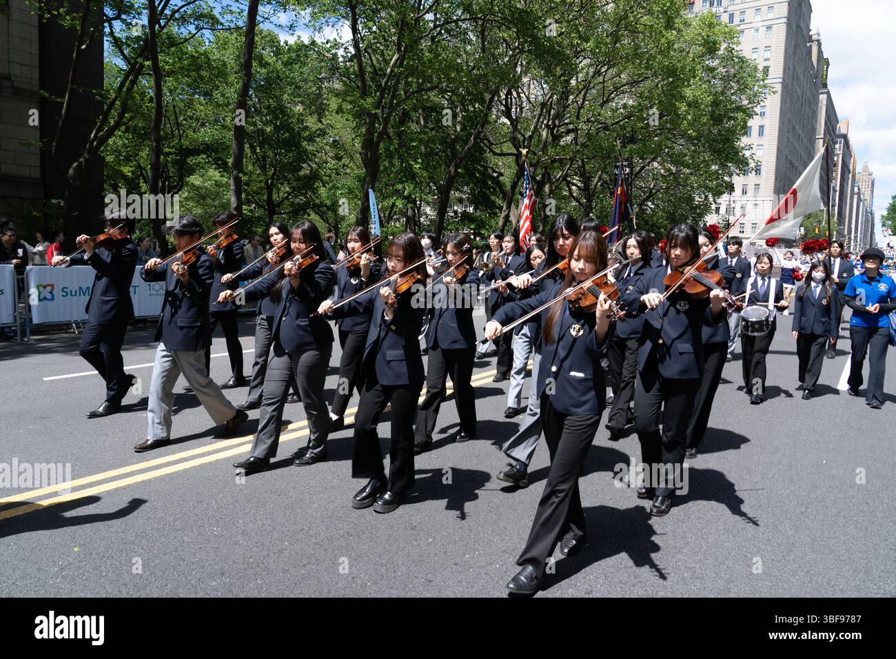 Japanese Day Parade on Central Park west in Manhattan, New York City ...