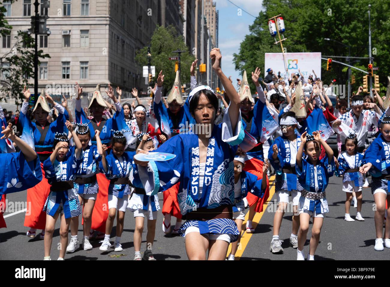 Japanese Day Parade on Central Park west in Manhattan, New York City ...