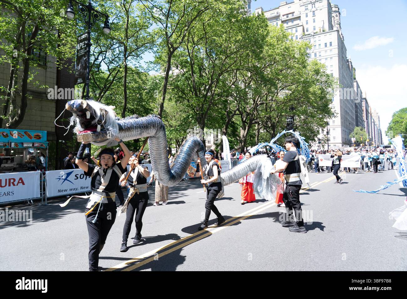 Japanese Day Parade on Central Park west in Manhattan, New York City ...
