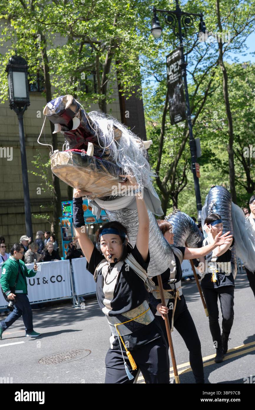 Japanese Day Parade on Central Park west in Manhattan, New York City ...