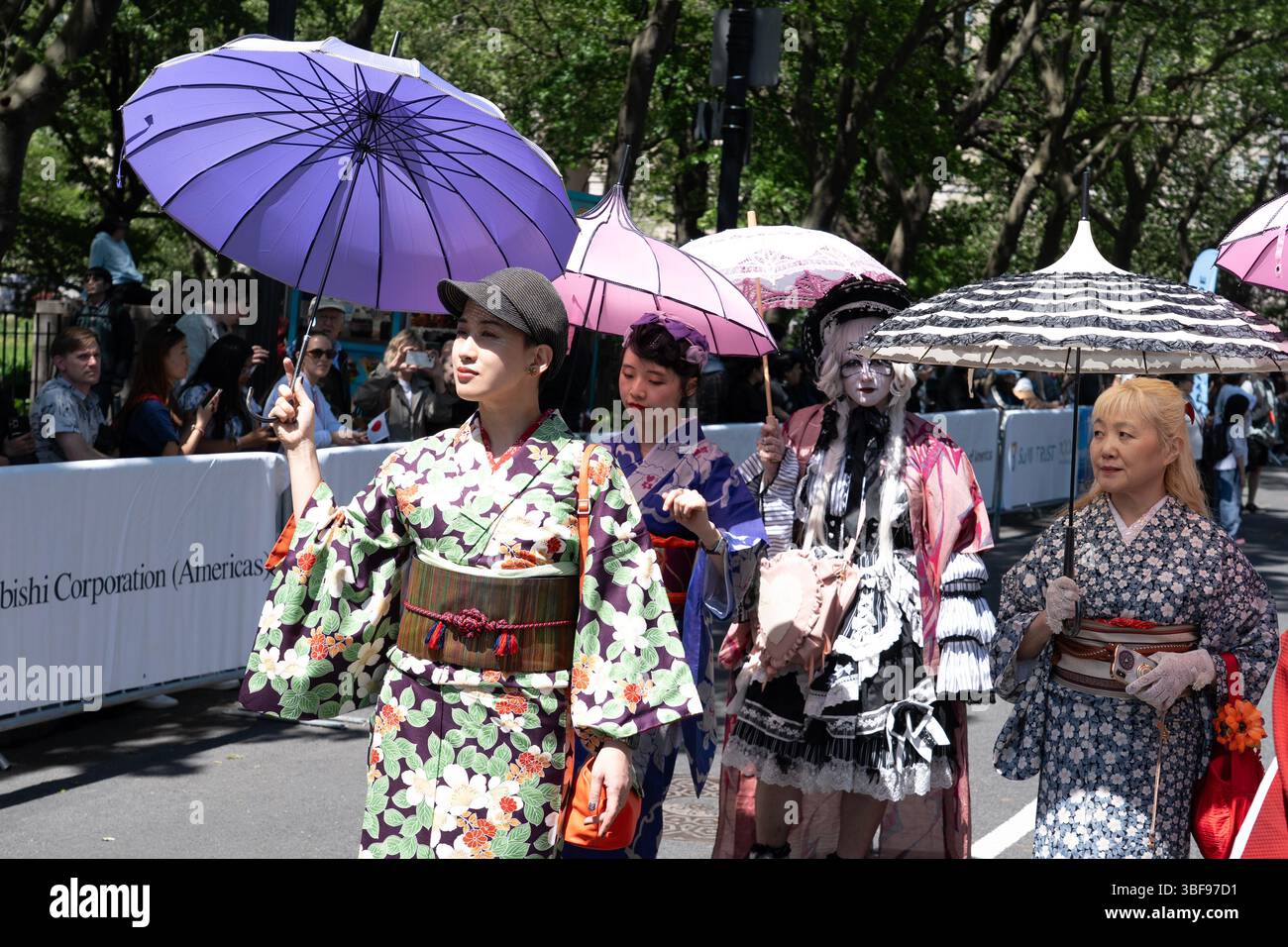 Japanese Day Parade on Central Park west in Manhattan, New York City ...