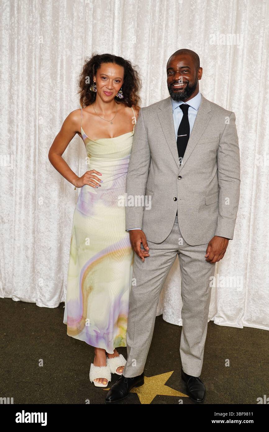 Francesca Henry and Micah Balfour attending the British Soap Awards ...