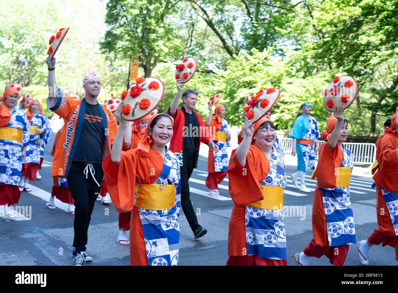 Japanese Day Parade on Central Park west in Manhattan, New York City ...