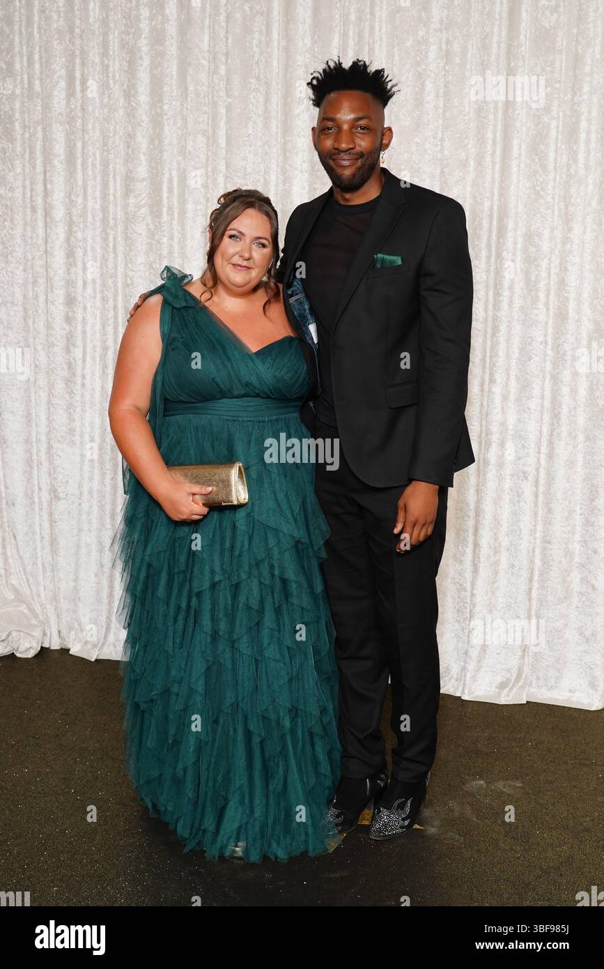 Clair Norris and Matthew James Morrison attending the British Soap Awards 2025 at the Hackney ...