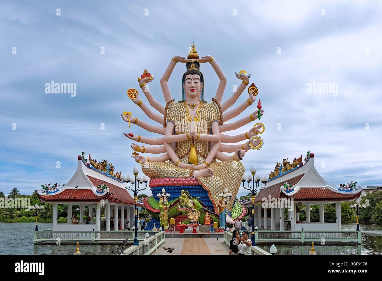 Statue of the Goddess Guanyin, Ko Samui, Thailand. The Statue of the ...