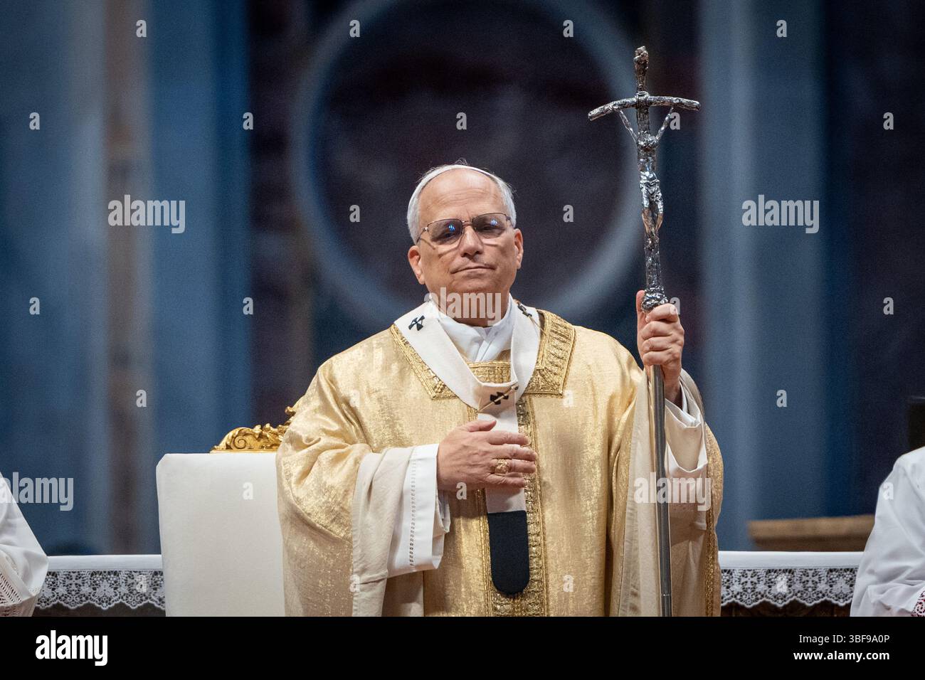 Vatican, Vatican. 31st May, 2025. Pope Leo XIV leads the Holy Mass on the occasion of Priestly ...