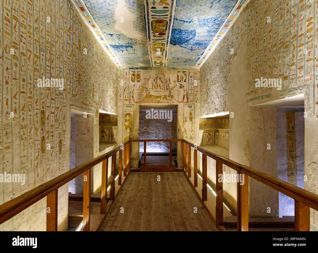 The Tomb of Rameses IV, located in the Valley of the Kings in Luxor ...