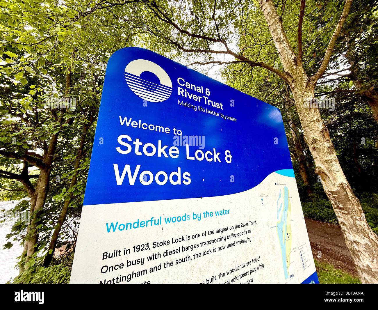 The Canals & River Trust, Stoke Lock & Woods at Stoke Bardolph ...
