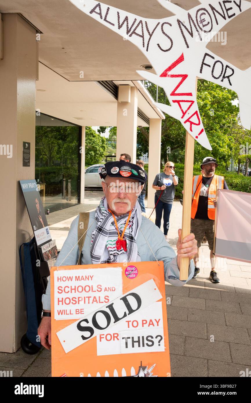 Milton Keynes, UK. 30th May 2025. Milton Keynes Disabled People Against ...