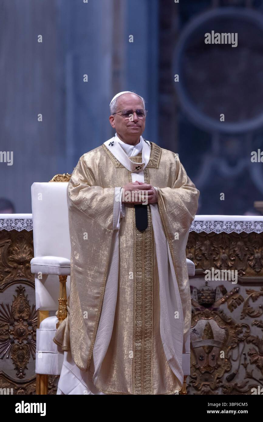 Vatican City, Vatican, 31 May 2025. Pope Leo XIV leads a Holy Mass with the Rite of priestly ...