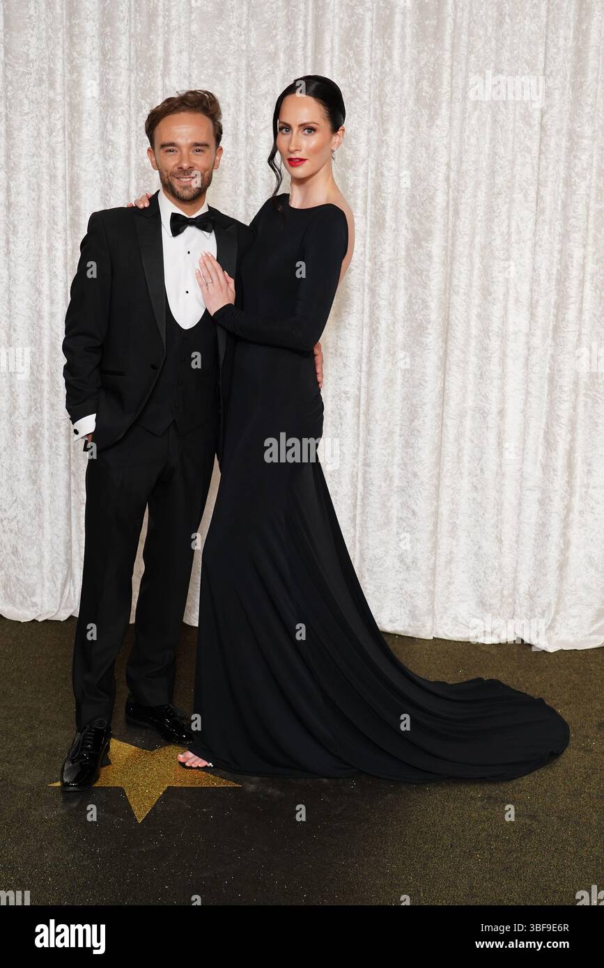 Jack P. Shepherd and Hanni Treweek attending the British Soap Awards ...